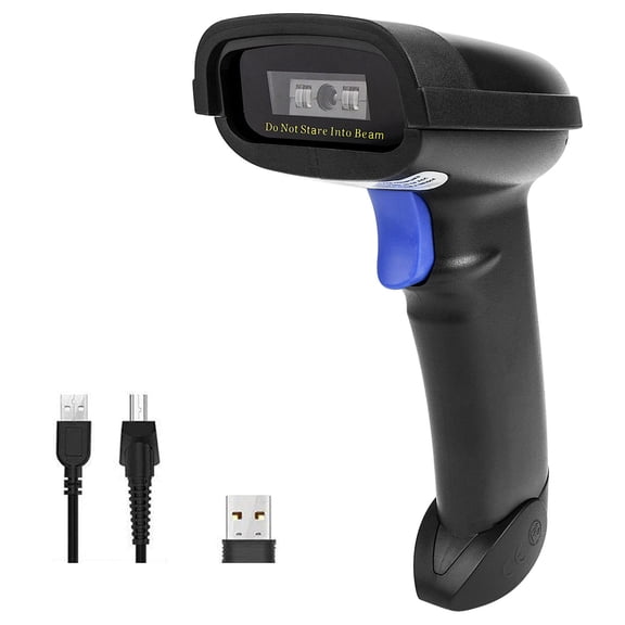 Symbol LS2208 Handheld Barcode Scanner Kit with Gooseneck Stand and ...