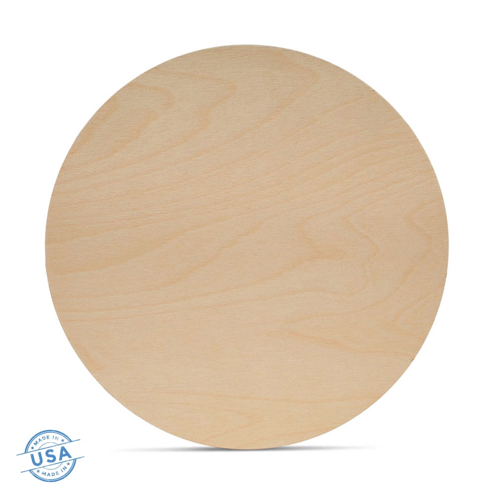 Wood Circles 13 inch, 1/8 Inch Thick, Birch Plywood Discs, Pack of 5 ...