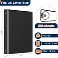 1-inch 3 Ring Binder with Durable -Premium 1'' Binders with 3 Roung ...