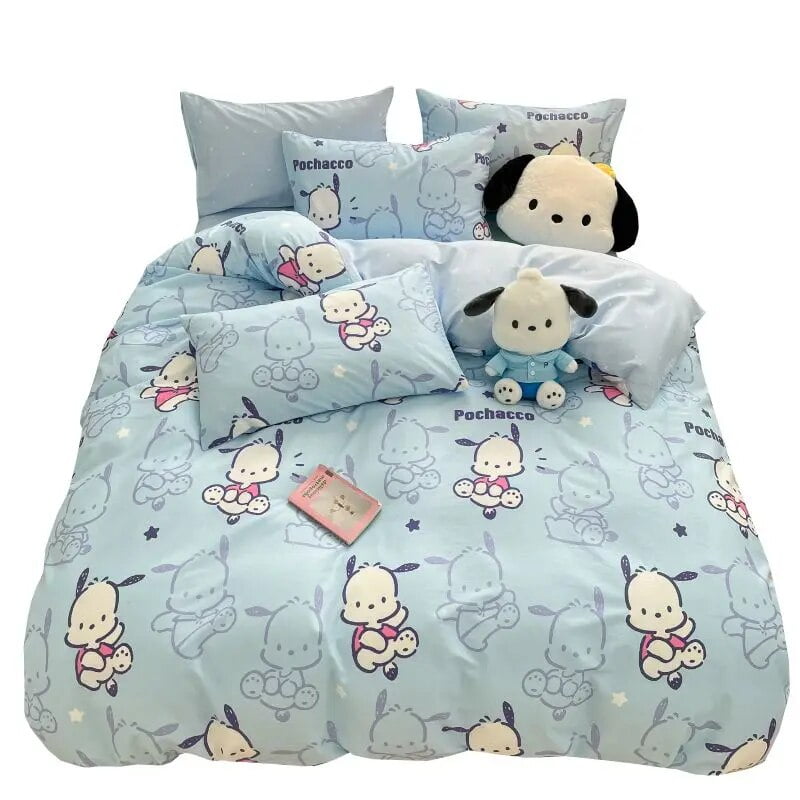 Click here for Lz Kawaii Sanrio Pochacco Bedding Four-Piece Set C... prices