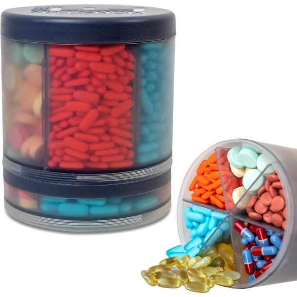 Pill Thing Monster Supplement Medication Dispenser with 10 Adjustable ...