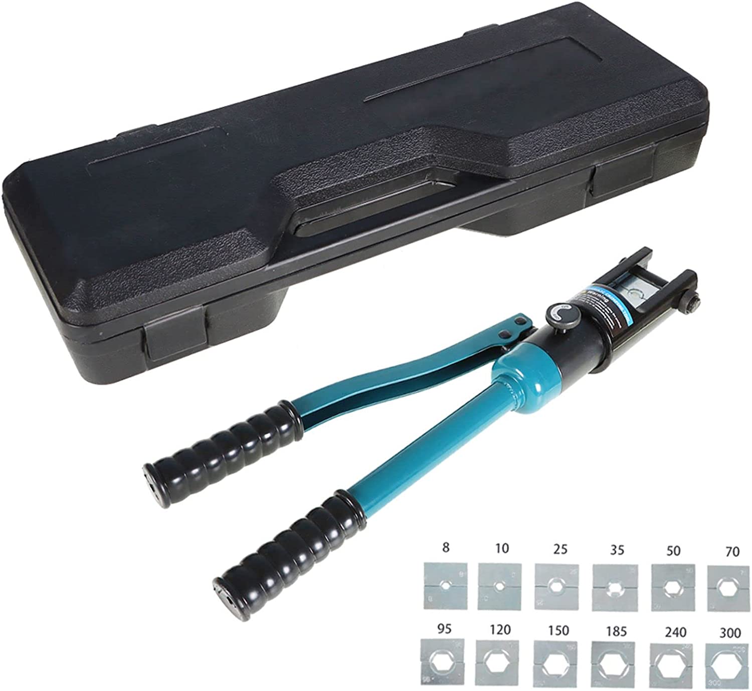 waltyotur Hand Operated Hydraulic Crimping Tool, 16T Hydraulic Wire ...