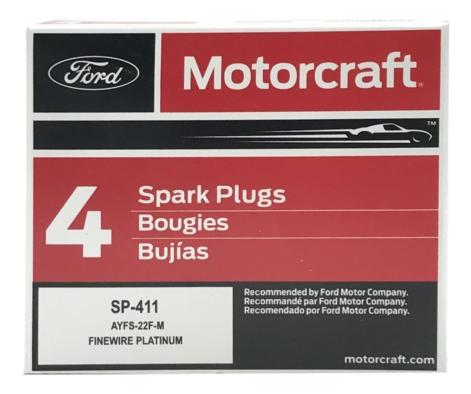 Caja de bujías Motorcraft 4 piezas Platino AYFS22FM | Walmart en línea