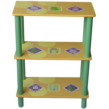 Kids Book Rack 2 Tier Wood Plastic Composite Display Shelves Storage ...