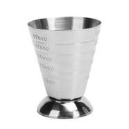 Multi-Purpose Measuring Shot Glass Jigger Shot Bar Tool Oz Tsp Tbsp Ml ...