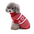 Flannel Dog Sweater with Snowflake Pattern, Christmas Pet Clothes for ...