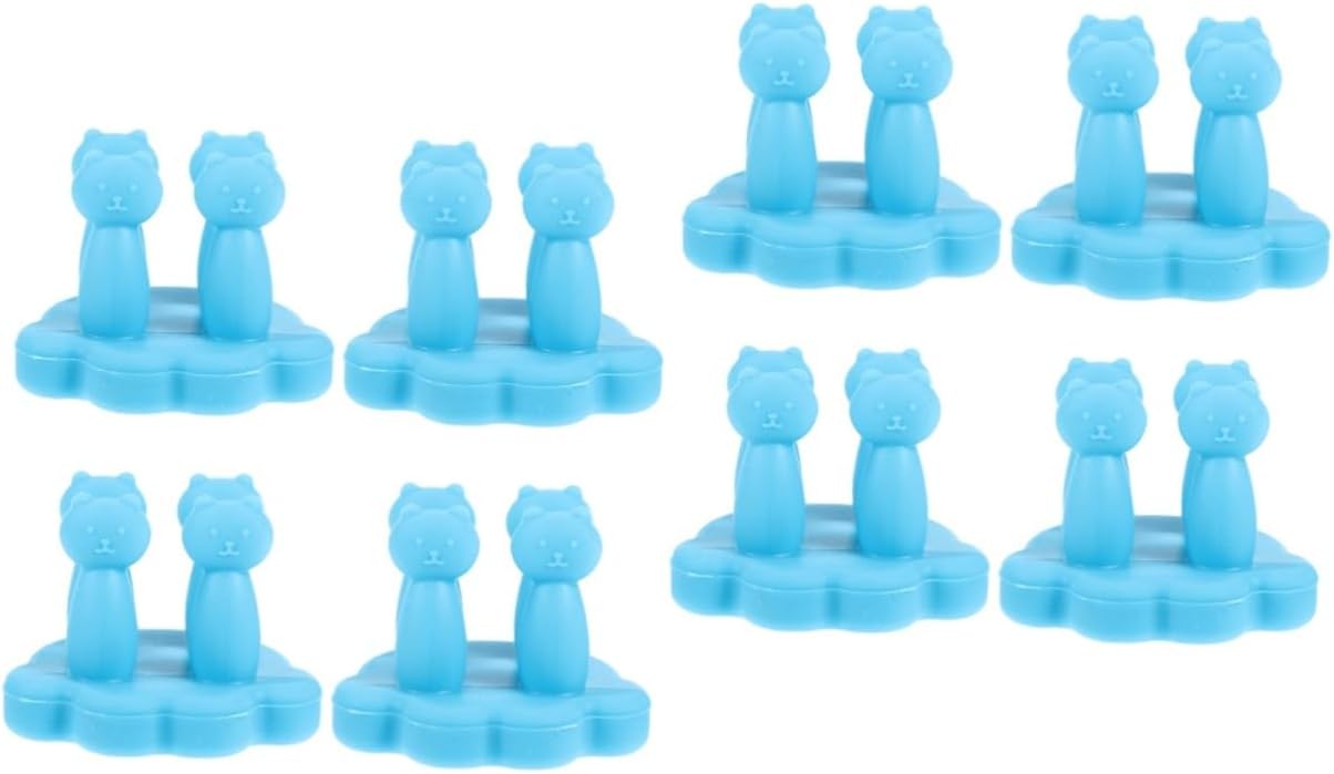 8 pcs Bedroom Razor Mounted Duty Door Toothpaste Living Key Brush Hook ...