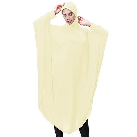 Women Islamic Hijab Scarf Cover Muslim Prayer Jilbab Overhead Dress ...