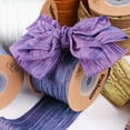 10 Yards Fabric Crinkled Ribbon,Silk-Like Wrinkled Ribbons,for Gift ...