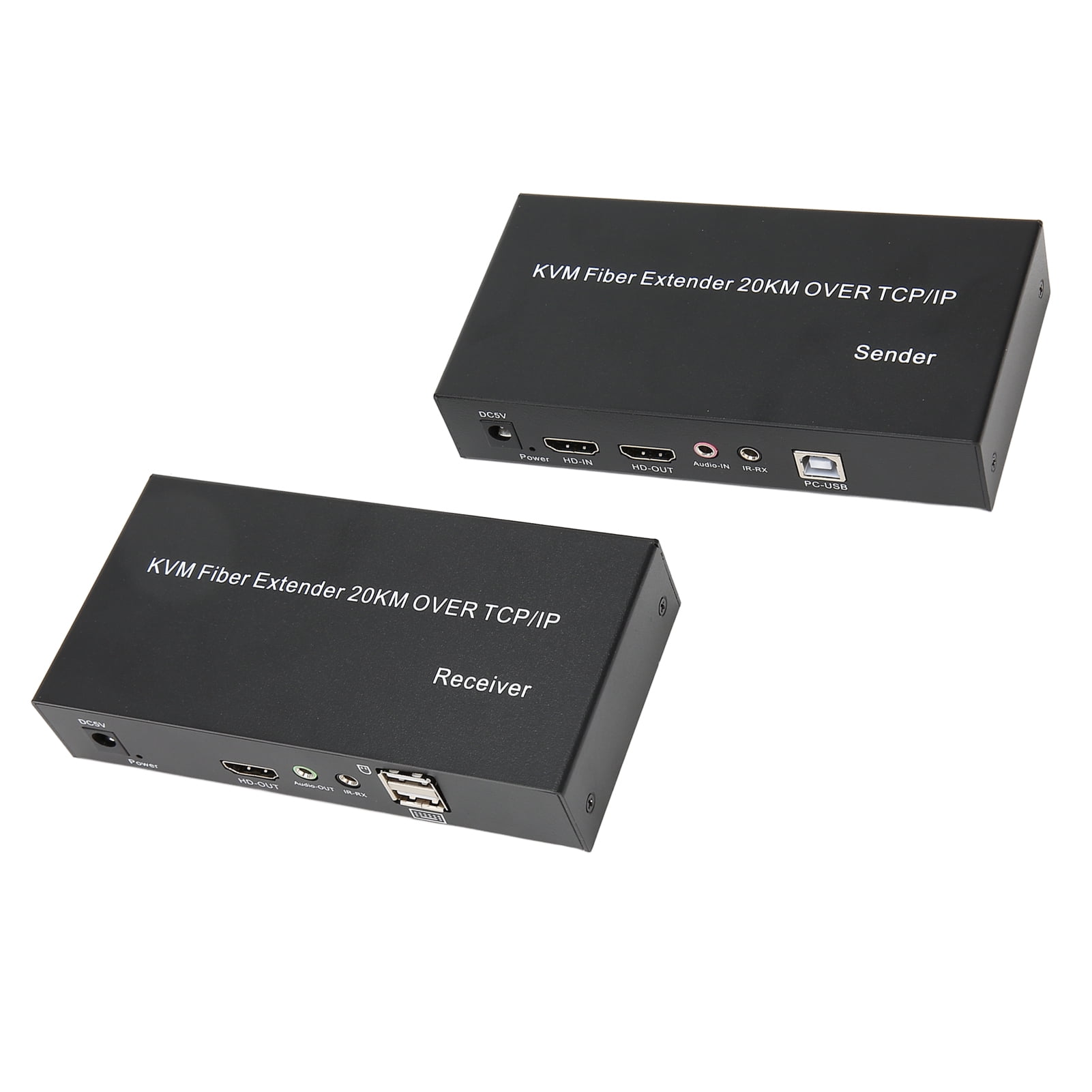 Extensor HD KVM, Extensor de fibra KVM 20 km 0 Control remoto de ...