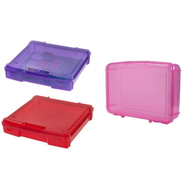 IRIS USA 14" x 14" Portable Scrapbook Case, Clear, 4 Pack - Walmart.com