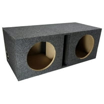 Car Audio Dual 12" Vented Subwoofer Box, Ported Enclosure with 3/4" MDF ...