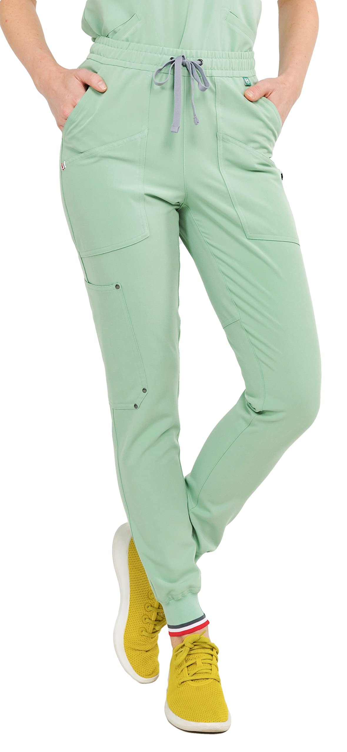 Mediclo Women's Medical Scrub Pants - Catalina 7 Pockets Elastic ...