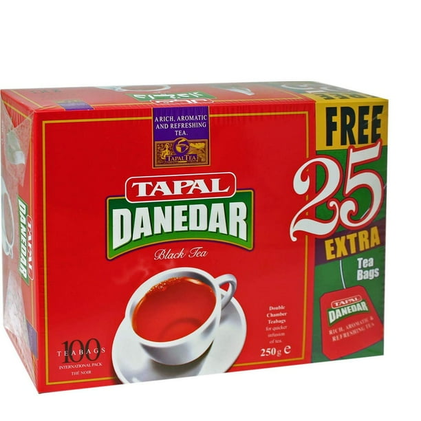 Tapal Danedar Black Tea 100 Round tea Bags 125 Extra - Walmart.com