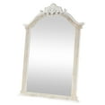 DecMode Cream Arched Scroll Wall Mirror - 28 x 37 Dimensions - Walmart.com