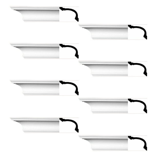 Cornice Crown Mouldings White Urethane Asheville Simple DIY Interior ...