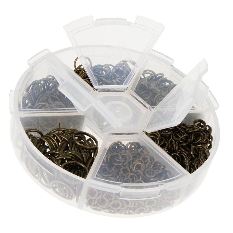 1600pcs Open Jump Rings Split Jewelry Making Findings 4mm Silver ...
