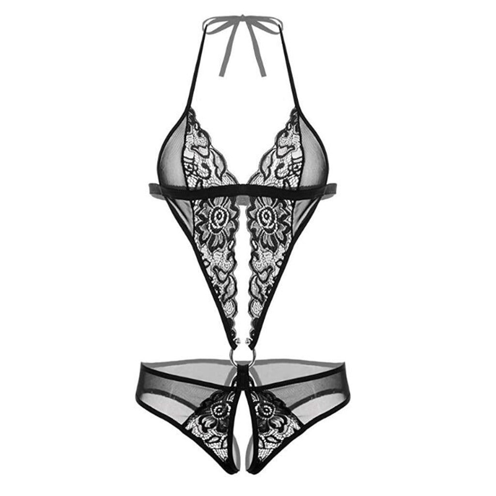 Click here for Zjloe7sa Womens Lingerie Set Womens Deep V-Neck Ha... prices