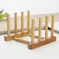 Bowls Wood Storage Rack Three Lattice Storage Rack Dish Storage Rack ...