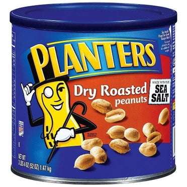 Planters Dry Roasted Peanuts, 18 ct Box, 1.75 oz Packs - Walmart.com
