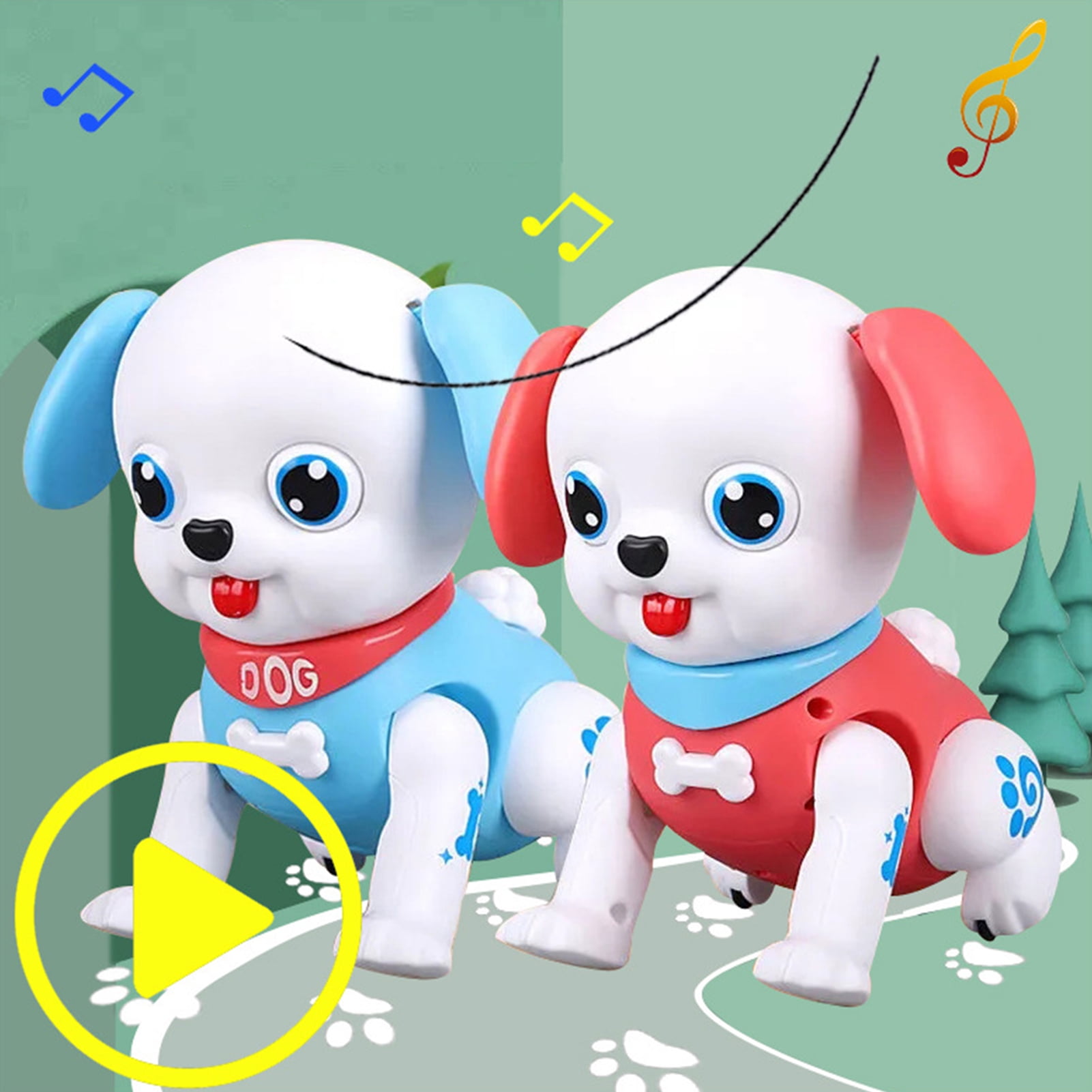 Happy Date Pets Robot Dog Toy for Girls and Boys - Remote Control Robot ...