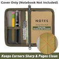 Journal Cover for Field Notes & Moleskine Cahier with YKK Zipper, 3.5 ...
