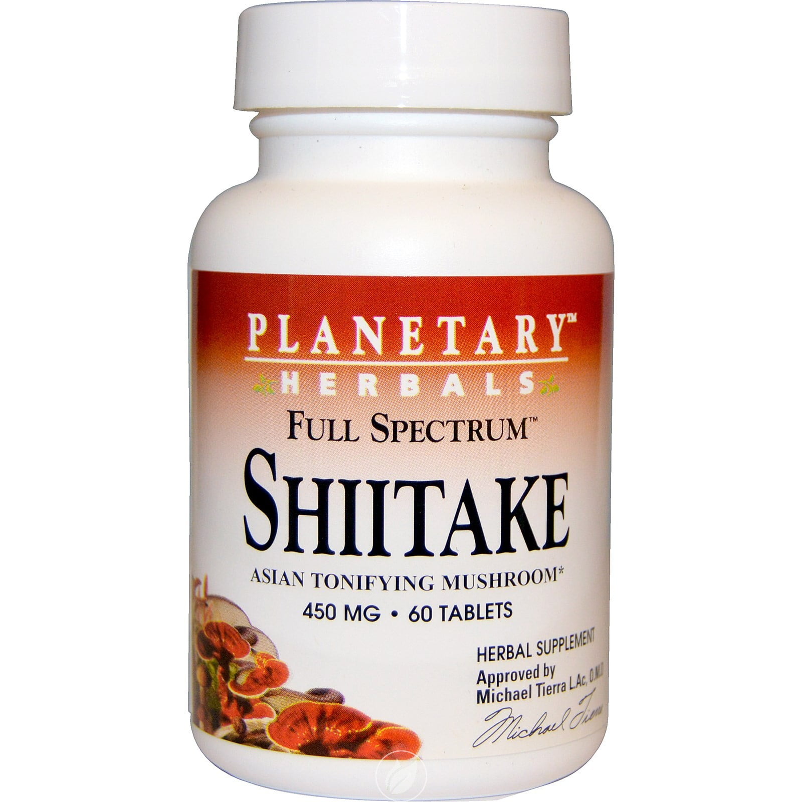 Planetary Herbals Full Spectrum Shiitake Mushroom Tablets, 430 mg, 60 ...