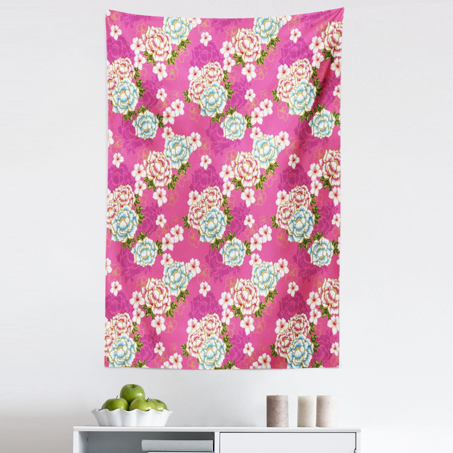 Floral Tapestry, Vivid Botanical Pattern from Taiwan Hakka Culture with ...