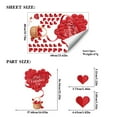 3D Romantic Heart Valentine's Day Window Sticker, Romantic Valentine's ...