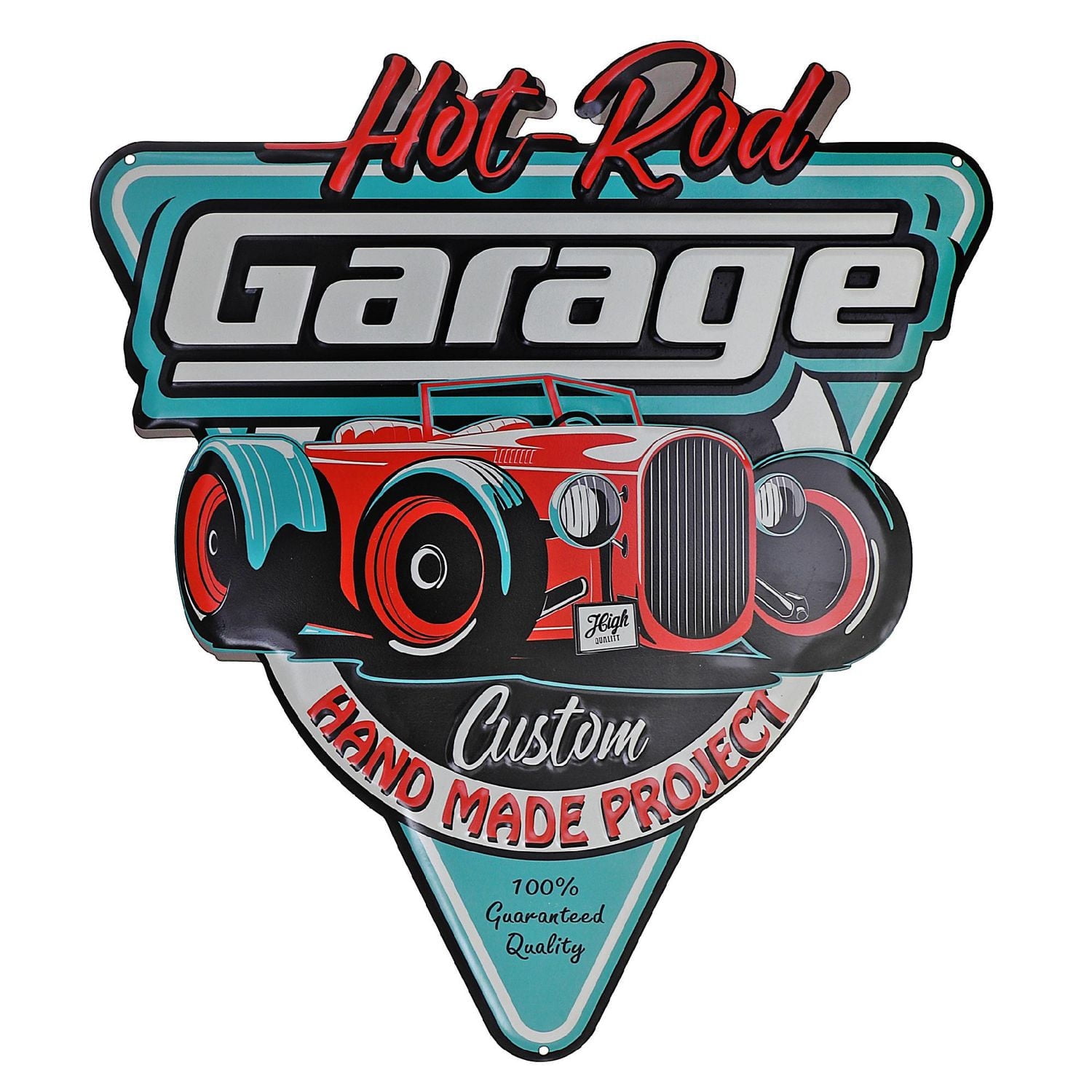 Click here for Ih Casadécor Embossed Metal Wall Sign Garage Custo... prices