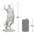 Design Toscano Caesar Augustus of Prima Porta Bonded Marble Statue ...