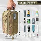 Pavilia Tactical Toiletry Bag for Men, Hygiene Travel Bag, Military ...