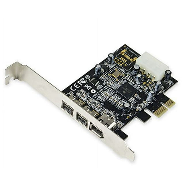 Syba SY-PEX30016 3 Port IEEE 1394 Firewire 1394B & 1394A PCIe 1.1 x1 ...