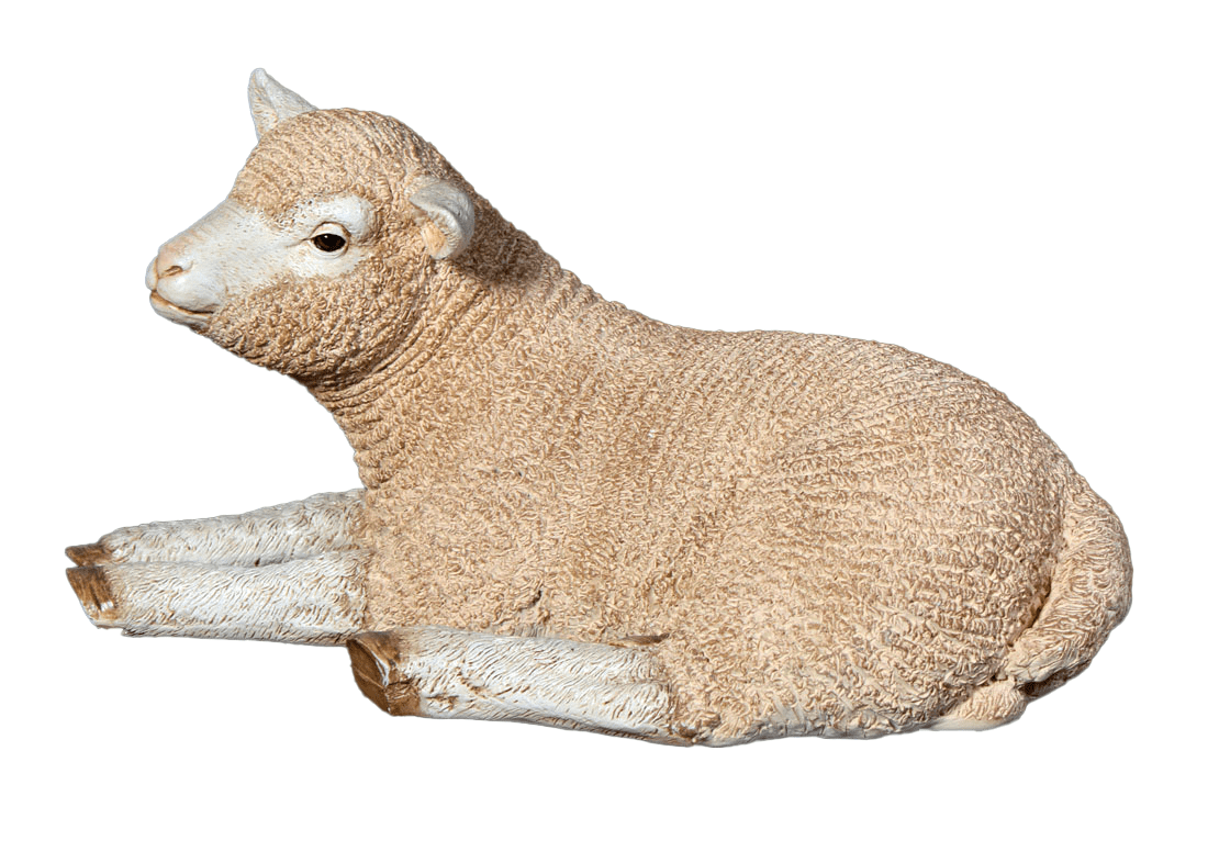 Laying Baby Merino Lamb Life Size Statue - Walmart.com