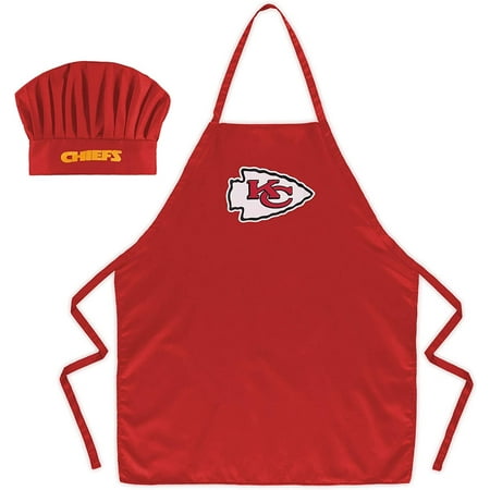 NFL Kansas City Chiefs Chef Hat and Apron Set, Red, One Size | Walmart ...