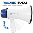 Technical Pro 50W Rechargeable Megaphone Bullhorn with Siren, Voice ...