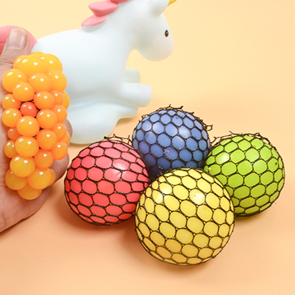 Nehlobo Fancy Squishy Mesh Ball Alivio del Estrés Squeeze Grava Bolas ...