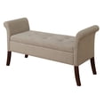 Convenience Concepts Designs4Comfort Garbo Storage Bench, Soft Gray ...