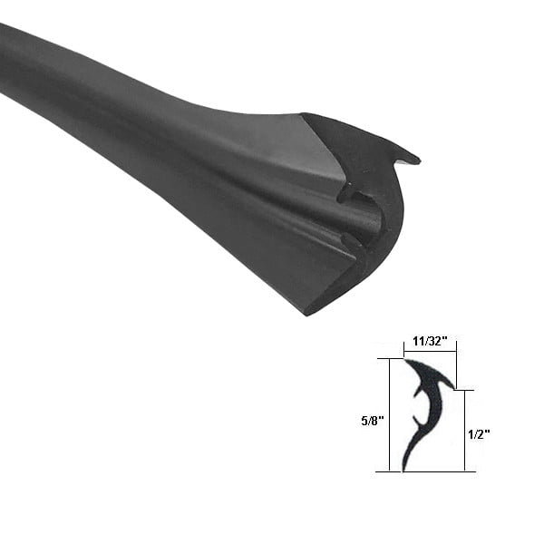 Buy Black 5/8 Wide Vinyl Glazing Spline - 18 ft Roll Online at Lowest ...