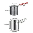 Mini Deep Fryer Pot Stainless Steel USA Style Oil-saving Small Fryer ...
