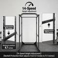 Squat Rack 1200 LBS Power Cage with Pull Up Bar, Commercial Grade Squat ...