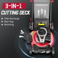 3-in-1 Gas Powered Self-Propelled Lawn Mower with 140CC B&S Engine 22 ...