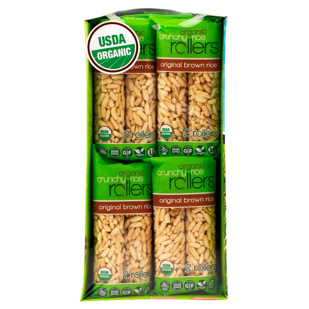 Bamboo Lane Organic Crunchy Rice Rollers, 2-count, 16-pack - Walmart.com