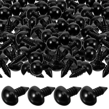Yirtree 100pcs Small Toy Plastic Safety Eyes, Black Eyes for Amigurumi ...