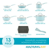 Rachael Ray 13 Pc Create Delicious Aluminum Nonstick Cookware Set ...
