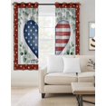 Anniversary USA Flag Blackout Curtains for Bedroom/Living Room, Thermal ...