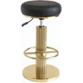 Swivel Stools with Backrest Modern Adjustable Height Counter Stool with ...