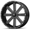MSA Milled Flash 20" UTV Wheels 33" MotoHavok Tires Can-Am Maverick X3 ...