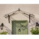 Palram - Canopia Lily Victorian Acrylic Door Awning, 6' W x 4' D x 2' H ...