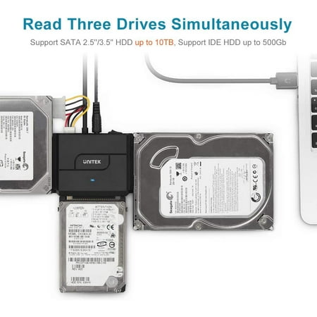 SATA/IDE to USB 3.0 Adapter, Unitek IDE Hard Drive Adapter for Universal 2.5"/3.5" Inch IDE and ...